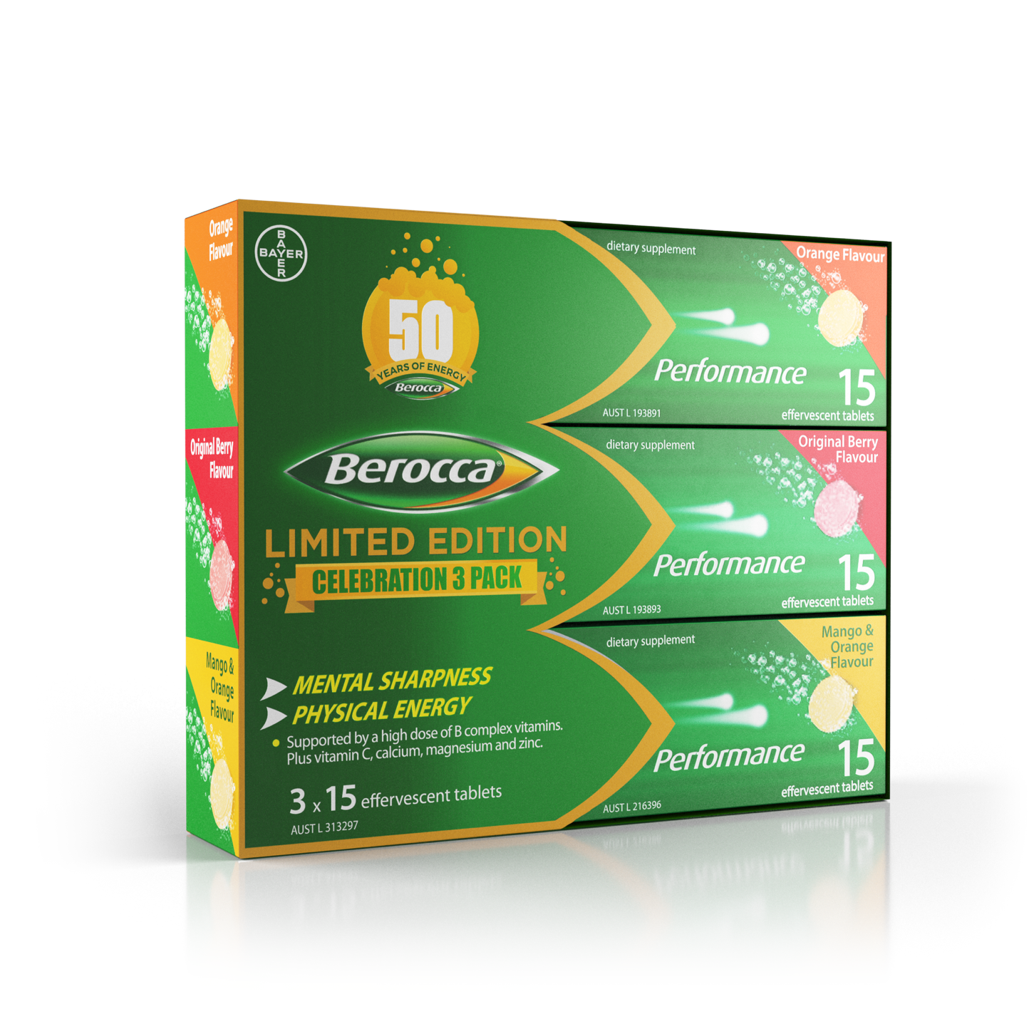 Berocca Performance Limited Edition Celebration 3 Pack